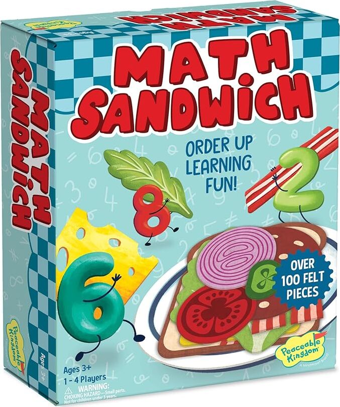 Math Sandwich Preschool Math Game – The Toy Maven