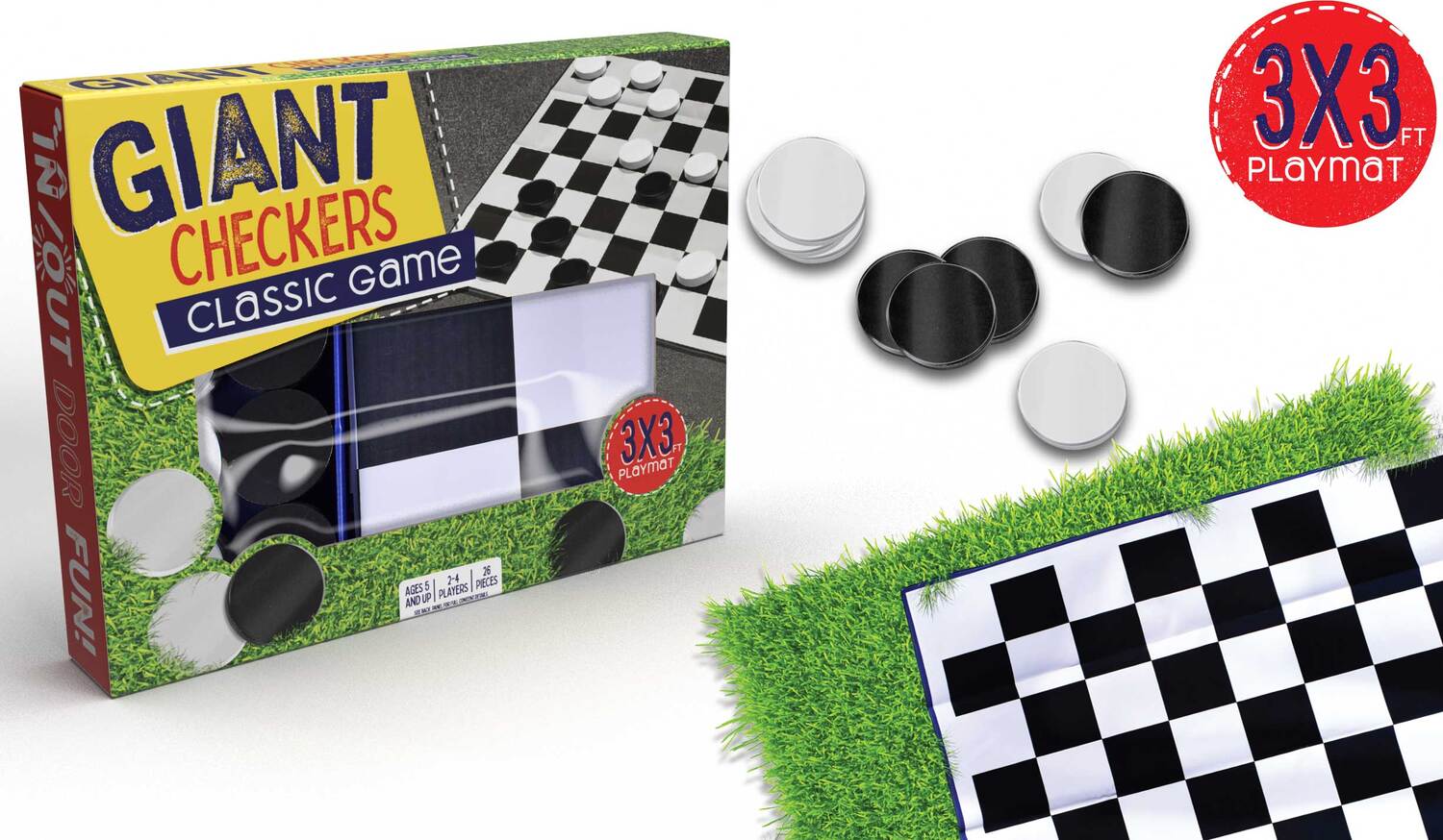 Giant Checkers Game – The Toy Maven