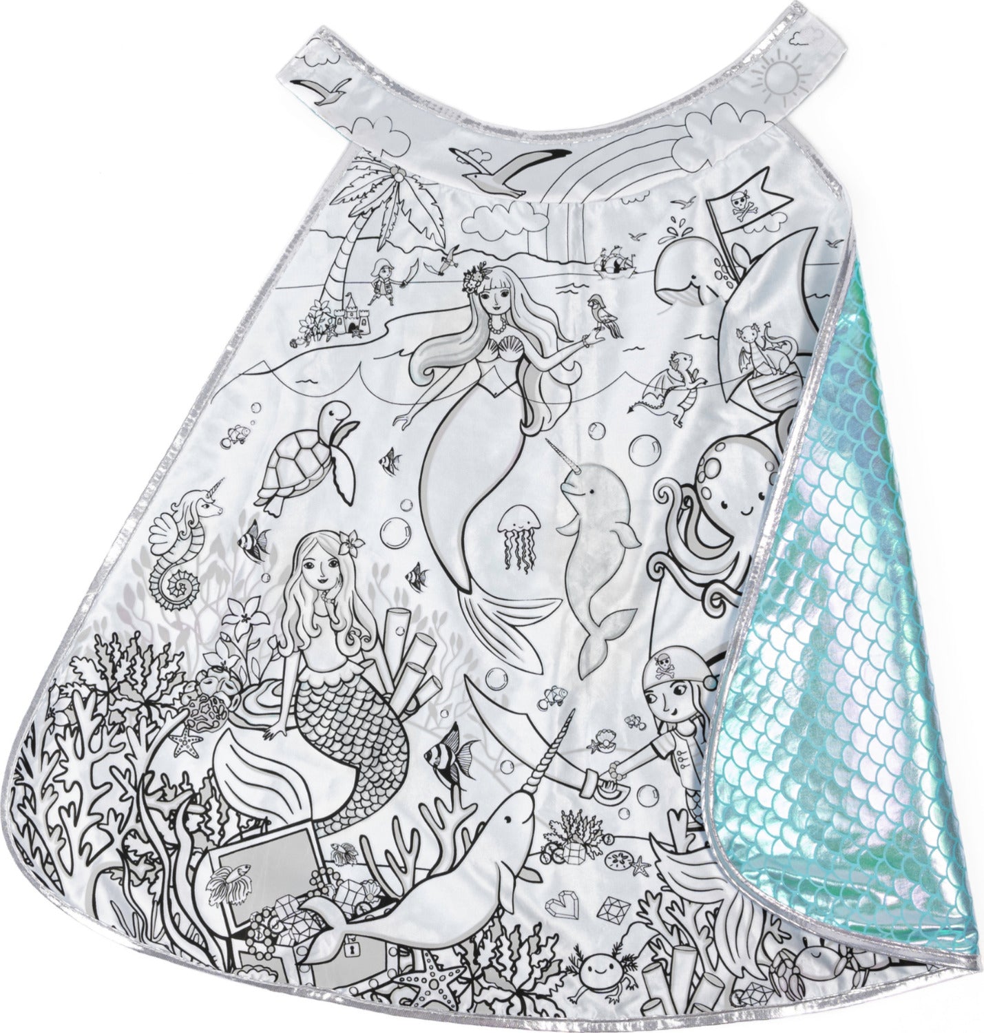 Mermaid Dreamscape Colour In Cape (Size 4-6) – The Toy Maven