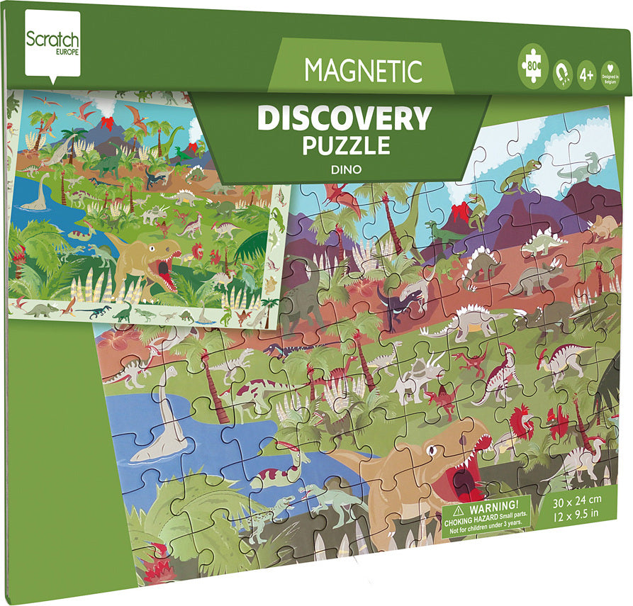 2 In 1 Magnetic Puzzle - Discovery Game - Dino – The Toy Maven