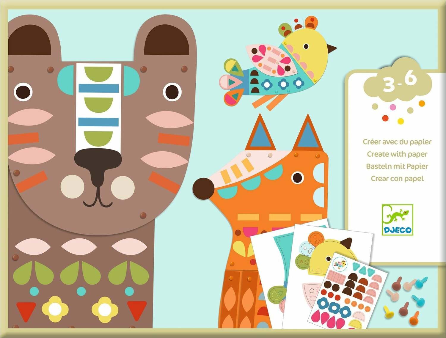 3 Giant Animals Collage Activity – The Toy Maven