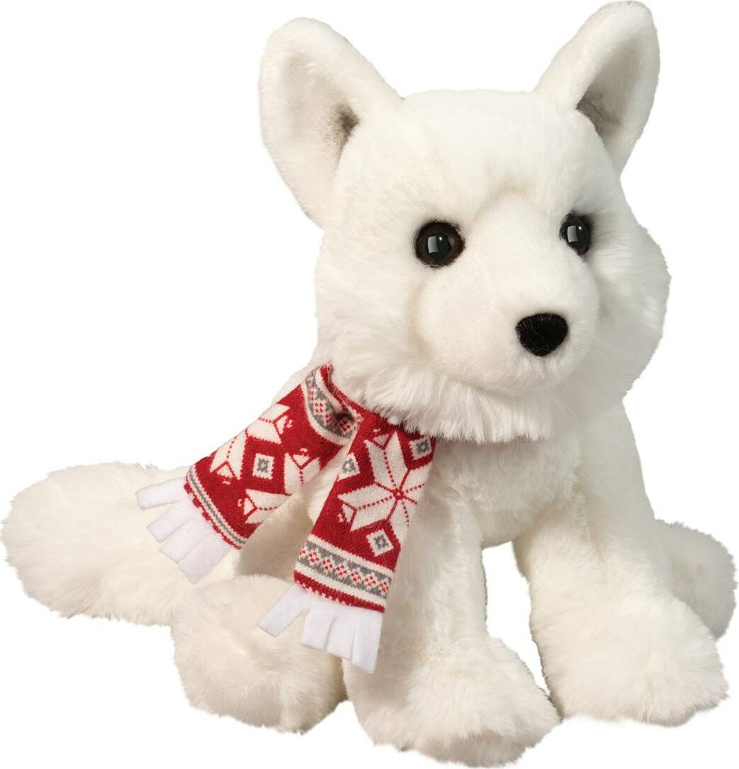 Mini Mistie Soft Arctic Fox with Scarf – The Toy Maven