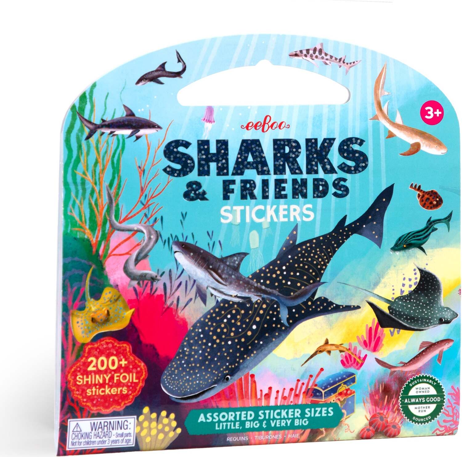 Sharks & Friends (shiny sticker book) – The Toy Maven