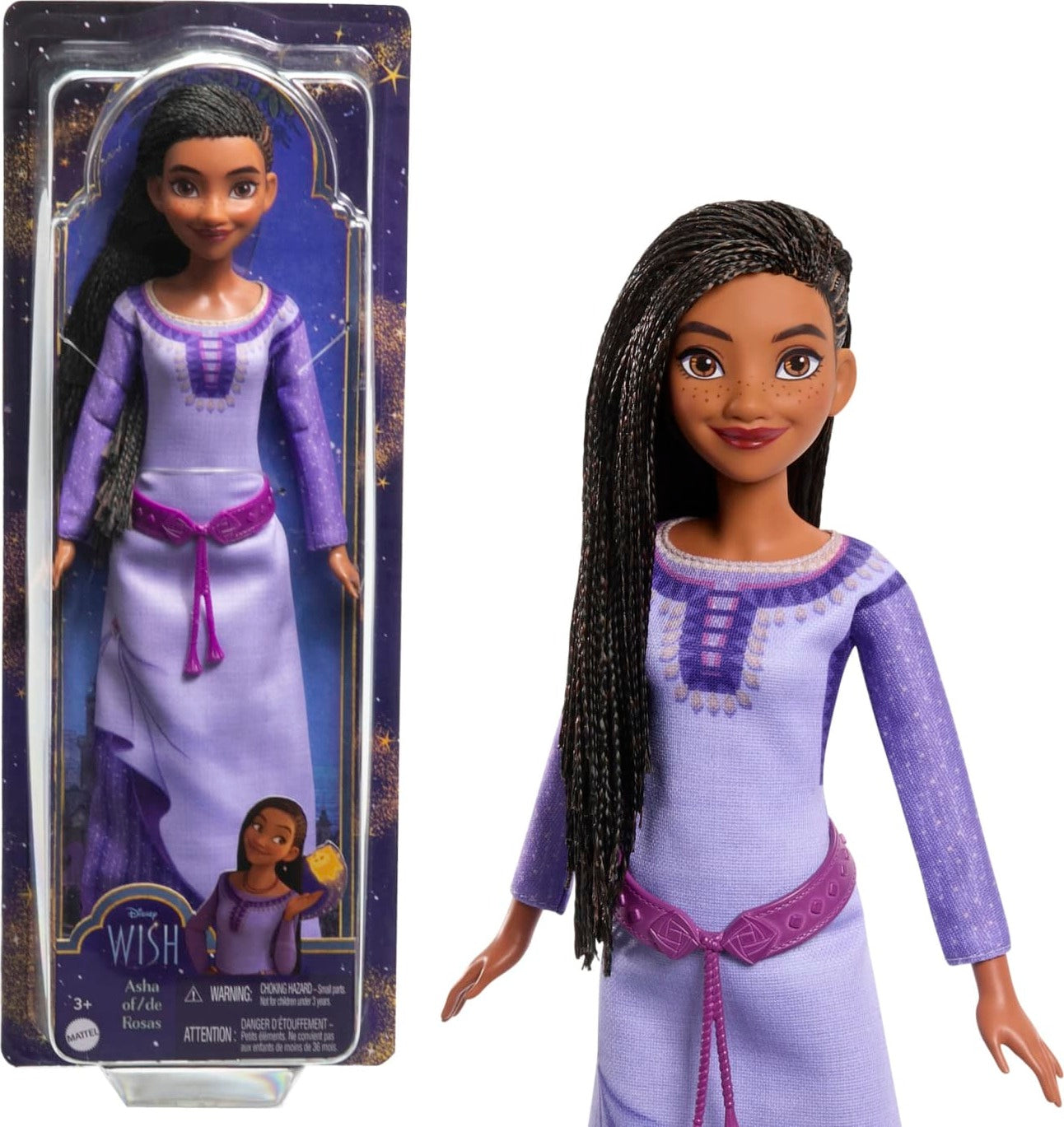 Disney's Wish Asha of Rosas Posable Fashion Doll with Natural Hair ...
