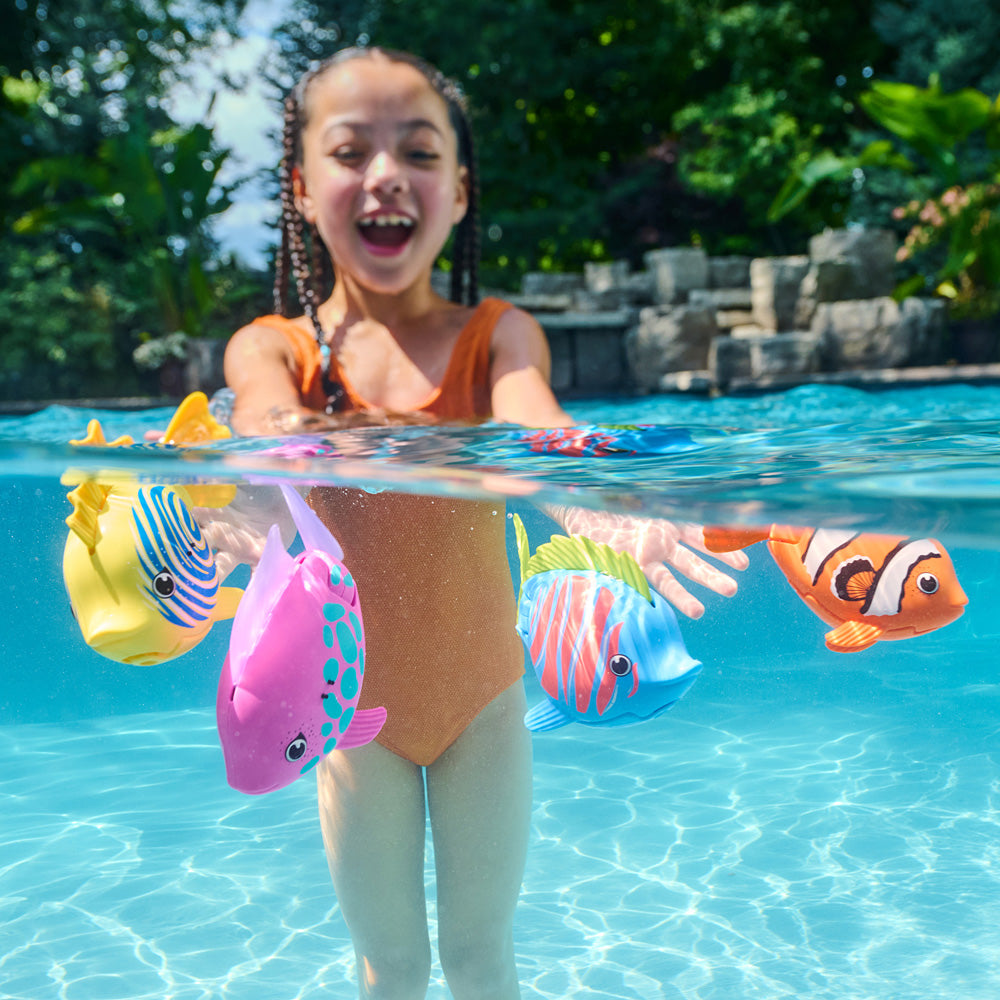 Swimways Rainbow Reef Water Activated Fish – The Toy Maven