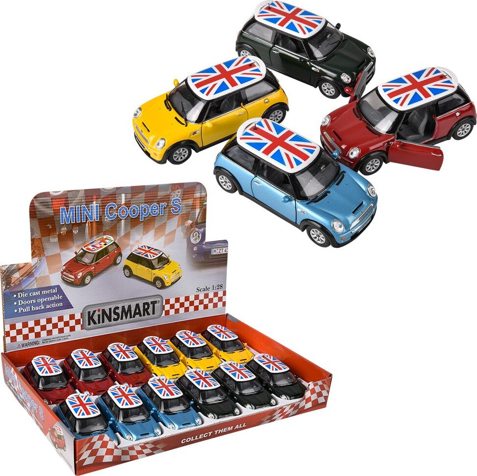 5" Diecast Pull Back Mini Cooper (assorted) – The Toy Maven