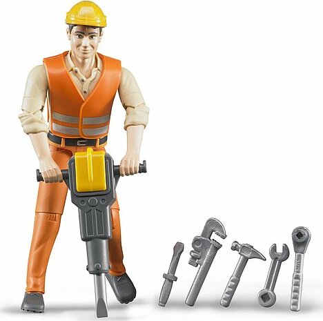 Construction worker with accessories – The Toy Maven