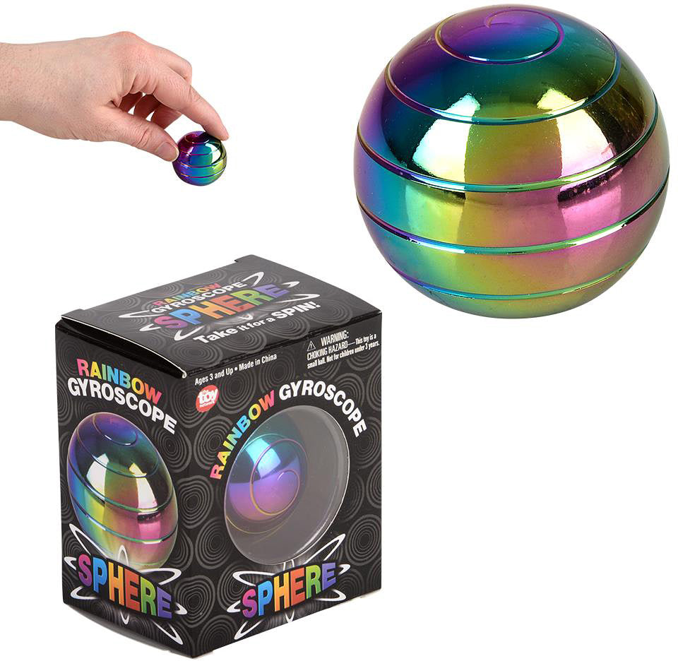 Rainbow Gyroscope Sphere – The Toy Maven