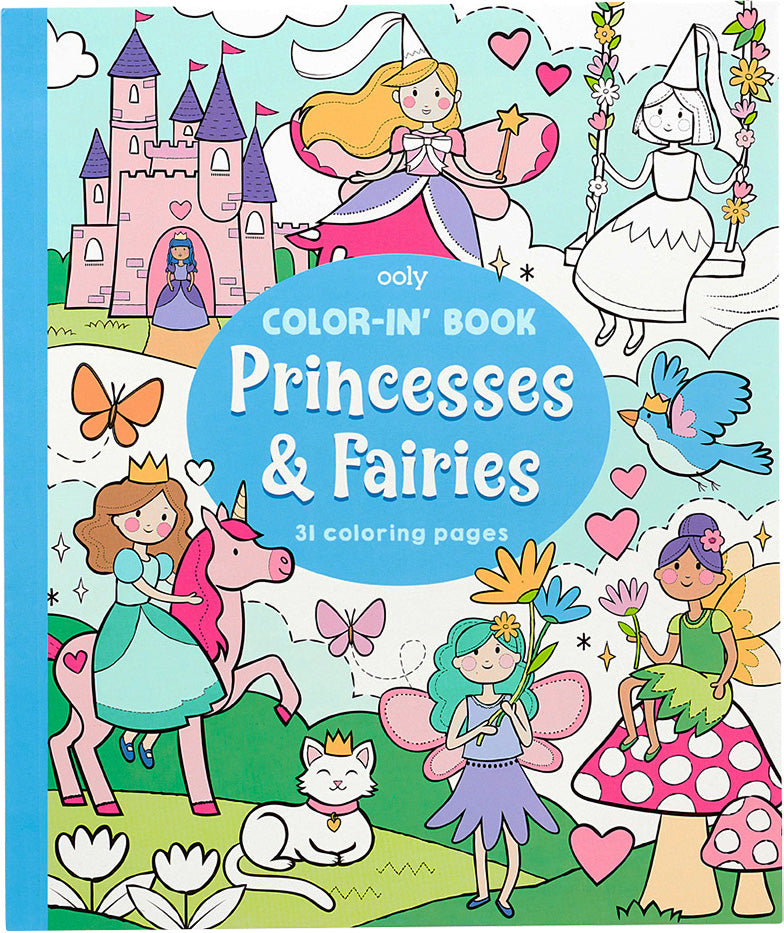 Color-In' Book - Princess & Fairies – The Toy Maven